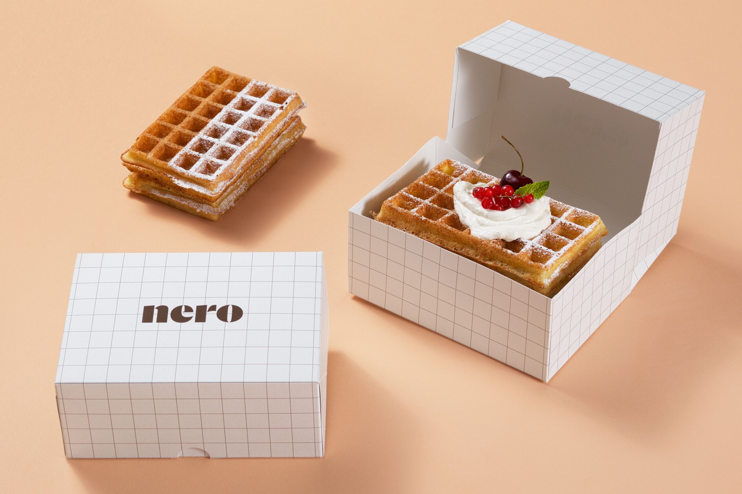 Custom waffle boxes | Waffle boxes with window | Get free shipping
