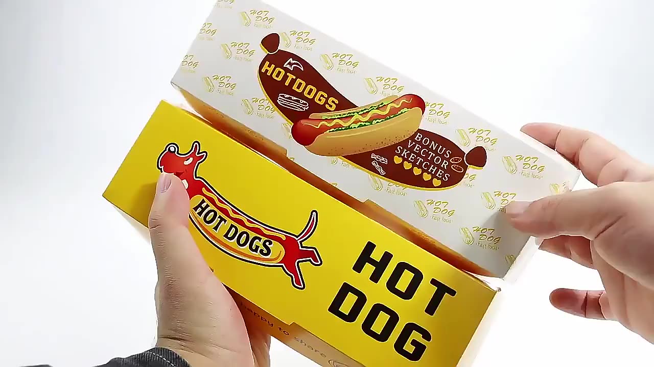 Custom Hot Dog Boxes | Convenient Handles And Windows | Get Free Shipping