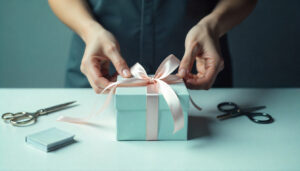 How to Tie a Ribbon around a Box Quickly and Neatly
